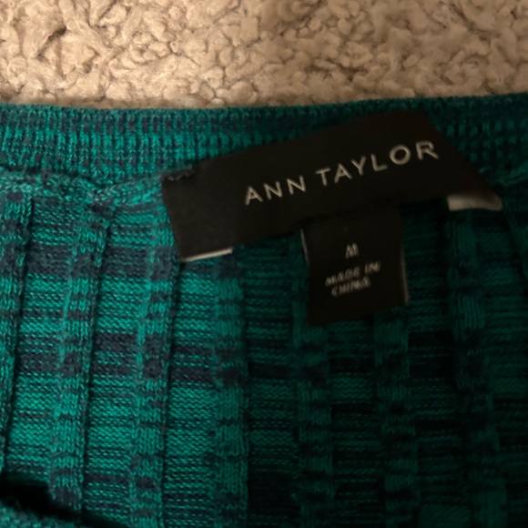 Ann Taylor | Sweaters | Ann Taylor Teal Buttonside Sweater | Poshmark